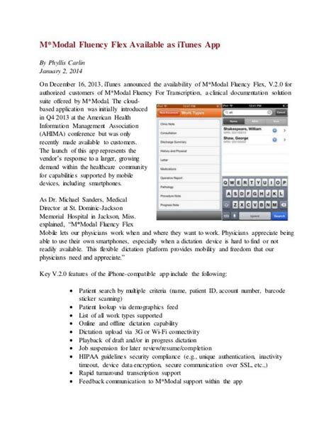 M Model Fluency Flex Available As Itunes App Md Buyline