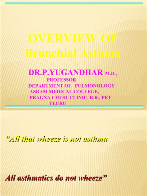 Asthma Patho Cf Ug Pdf Asthma Medicine