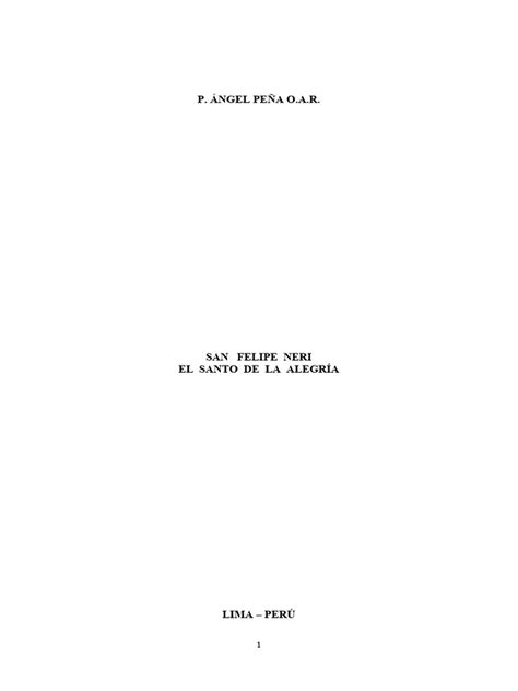 Felipe Neri Pdf Iglesia Católica Eucaristía