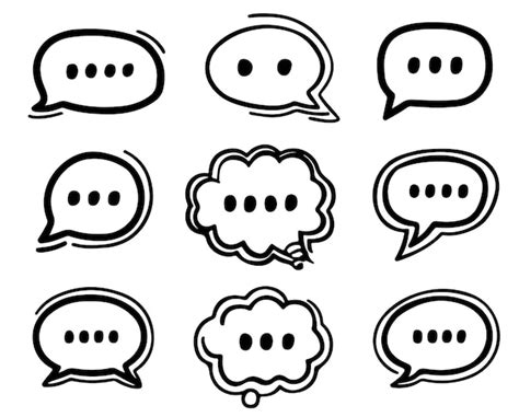 Set Of Comic Speech Bubbles Vector Logo Icons Premium Ai Generated Vector