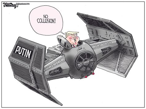 Political Cartoon Us Trump Russia No Collusion Putin Star Wars The Week