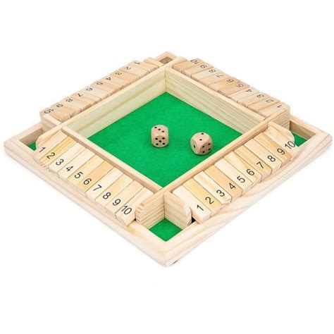 Shut The Box Jeu Plateau En Bois Familiaux Traditionnels Jouets 1 À 4
