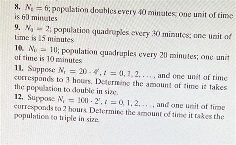 8 N06 Population Doubles Every 40 Minutes One