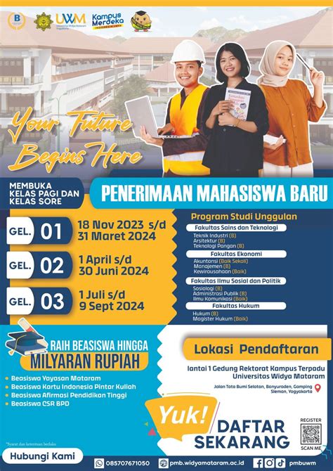 Brosur Pmb Universitas Widya Mataram Yogyakarta