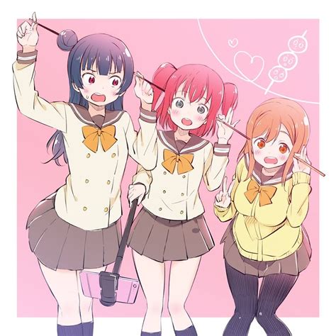 Yohane Ruby And Hanamaru From Love Live Sunshine