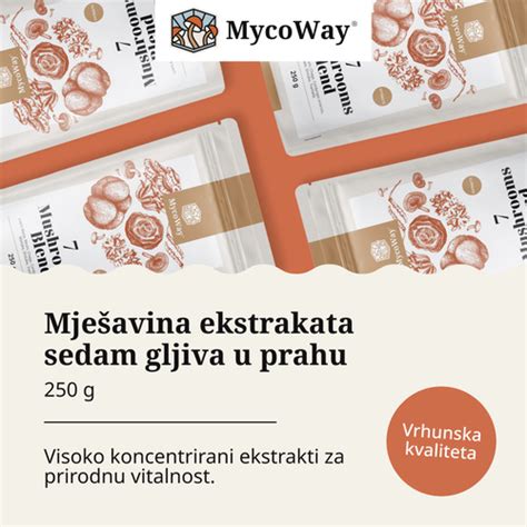Mješavina Ekstrakata Sedam Gljiva U Prahu 250 G Mycowayhr