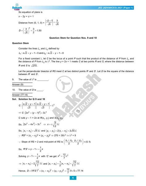 Jee Advanced 2021 Paper 1 Maths Question Paper Pdf Download
