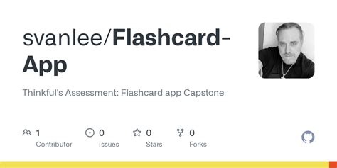 GitHub Svanlee Flashcard App Thinkful S Assessment Flashcard App