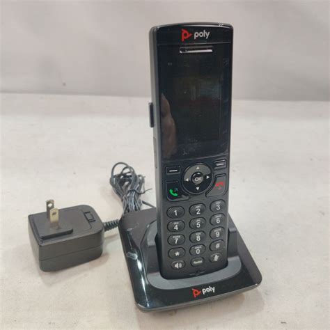 Poly Vvx D Dect Ip Cordless Handset Phone W Base Power Supply Grade B General