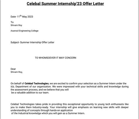 Shivam Roy On Linkedin Celebaltechnology Summerinternship Careerboost Handsonexperience Sql