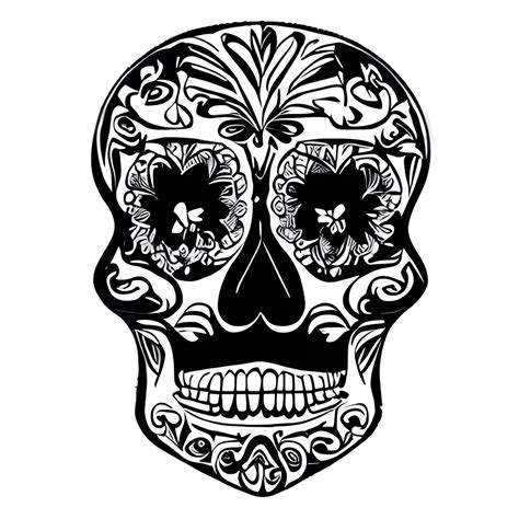 Sugar Skull Coloring Page · Creative Fabrica