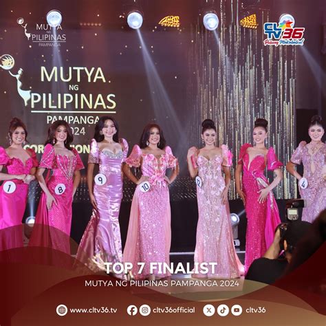Cltv36 👑mutya Ng Pilipinas Pampanga 2024 Top 7