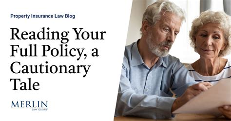 Reading Your Full Policy A Cautionary Tale Property Insurance