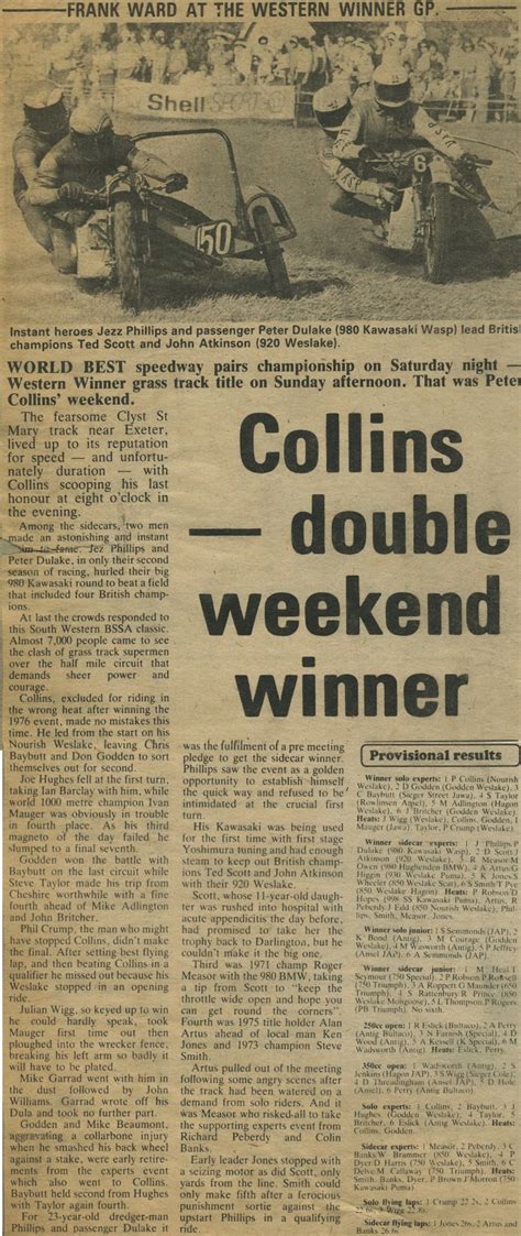 Vintage Grasstrack The Wild Man Of Grasstrack