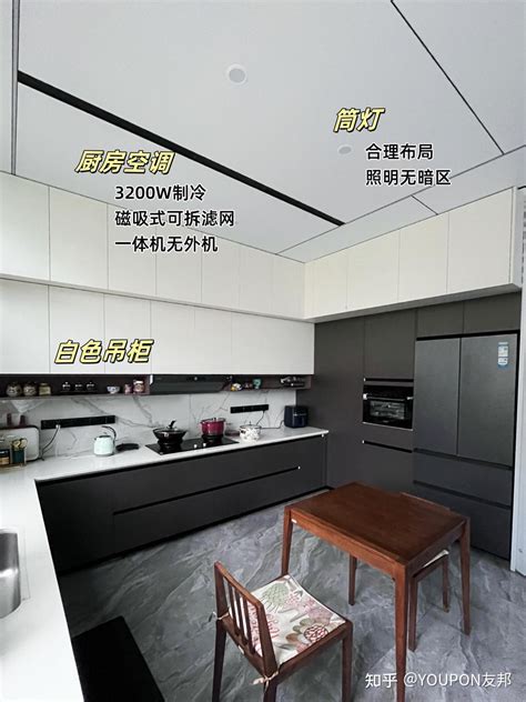 10㎡u型厨房，蜂窝大板 无主灯清爽又明亮 知乎
