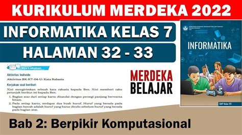 Soal Kunci Mapel Jawaban Informatika Kelas Smp Halaman