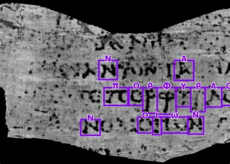 Carbonized Herculaneum Papyrus Reveals Platos Burial Place