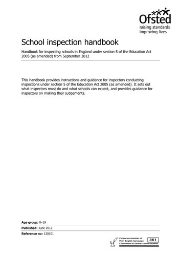 2012 Sept Ofsted Observation Criteria And Others Teaching Resources
