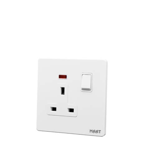 Single Switch Socket With Indicator Maat