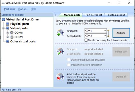 虚拟串口virtual Serial Port Driver V80412 常用软件 树先生