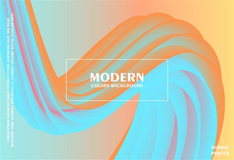 그라데이션 효과가 있는 추상적인 배경입니다 모던한 컬러풀한 플로우 포스터 웨이브 액체 모양 0명에 대한 스톡 벡터 아트 및 기타 이미지 Istock