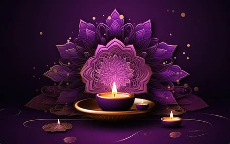 Premium Ai Image Deepavali Background With Copy Space
