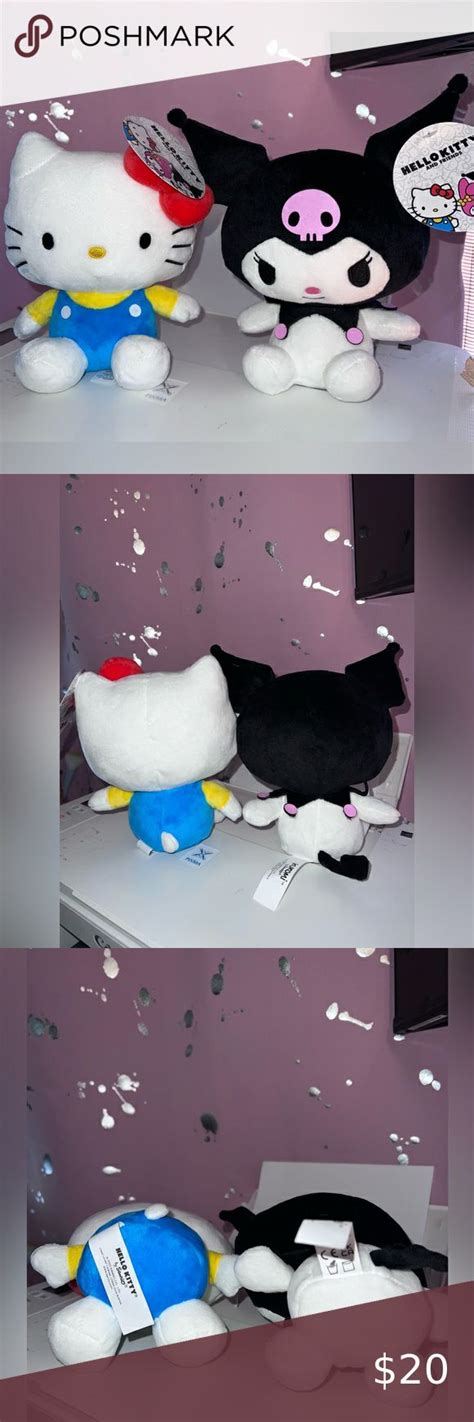 Hello Kitty And Kuromi Plushy Set Hello Kitty Plushies Kitty