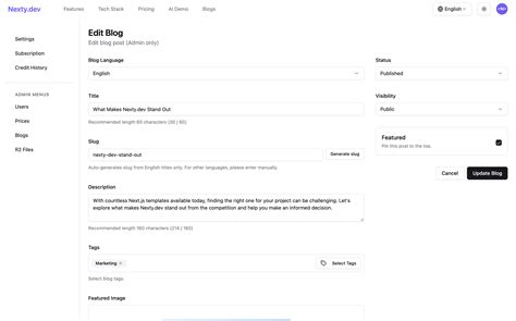 nexty dev 多场景 next js 全栈 saas 开发模板