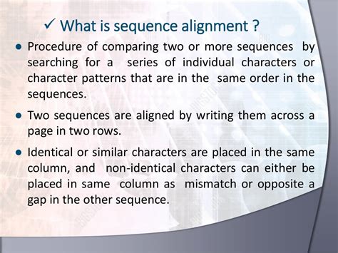 Sequence Alignment