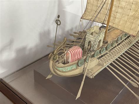 Ship Model Of A Roman Bireme Lannan Gallery