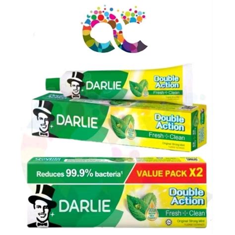 Darlie Double Action Toothpaste Ubat Gigi Original Strong Mint 250g