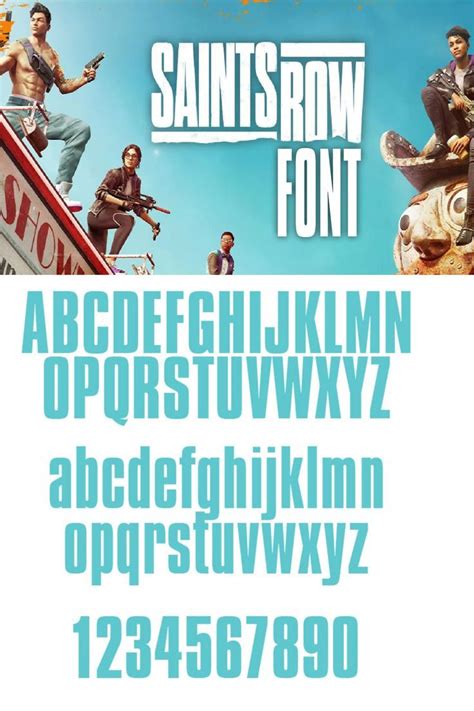 Saints Row Font Free Download Saints Row Free Fonts Download Saints