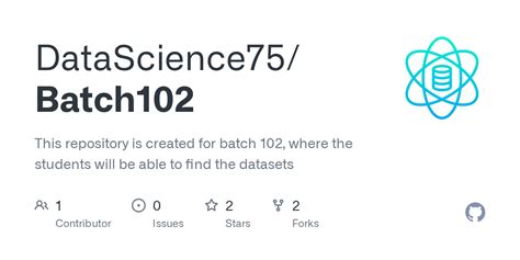 Github Datascience75batch102 This Repository Is Created For Batch
