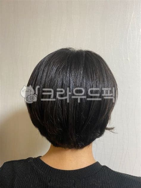 여자숏컷 숏컷 뒤통수 Hair 머리카락 사진 이미지 일러스트 캘리그라피 Npong7526작가