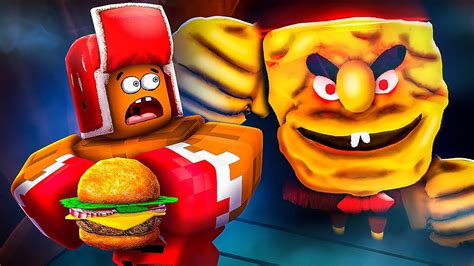 🍔 Приготовь ПРОКЛЯТЫЙ БУРГЕР и СБЕГИ от Злого ГУБКИ БОБА в Роблокс