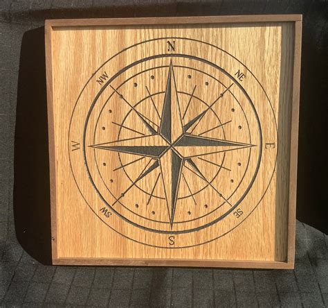 Hardwood Framed Compass Handh Hardwoods