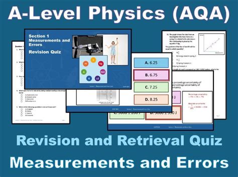 A Level Physics Revision Quiz Measurements And Errors Aqa
