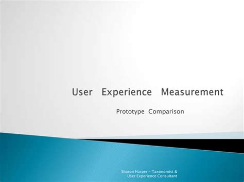 statistical user experience measurement 1 pptx educational assessment education