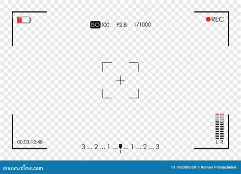 Camera Frame Viewfinder Screen Of Video Recorder Video Camera Digital