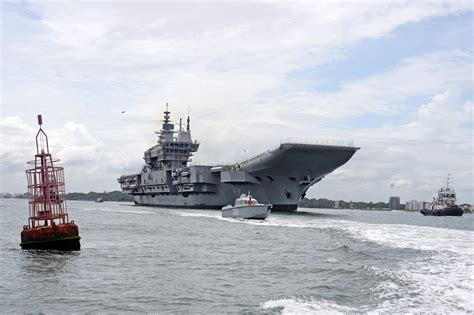 Indias Indigenous Aircraft Carrier Vikrant Begins Second Sea Trials