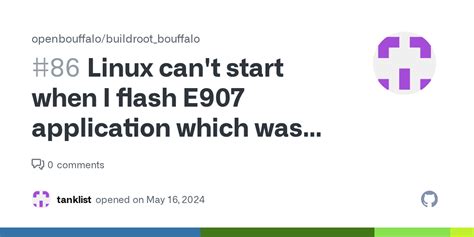 Linux Cant Start When I Flash E907 Application Which Was Biult With Bouffalosdk · Issue 86