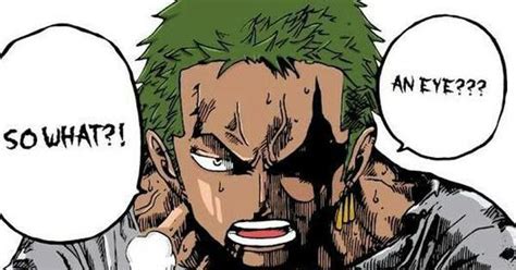 Why Does Roronoa Zoro Have One Of His Eyes Closed All The Time After