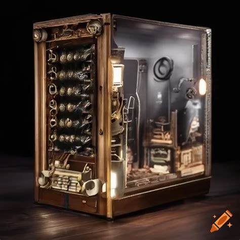 Modern Steampunk Computer On Craiyon