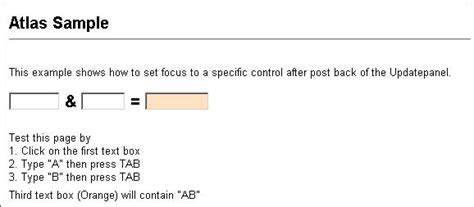 Setting Control Focus Inside An Updatepanel Codeproject