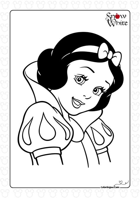 Princess Snow White Coloring Page