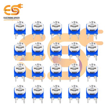 Buy 100k Ohm Ω Vertical Preset Variable Resistors Pack Of 50