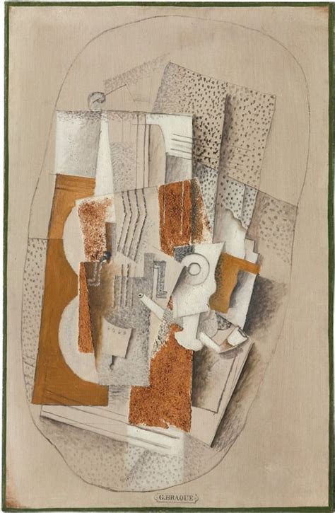 Georges Braque Violine Und Krug 1910 Georges Braque Cubist Art