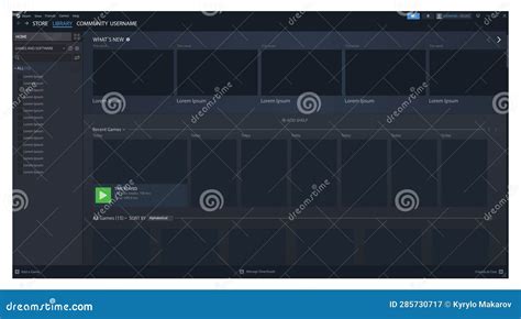 Steam Interface Video Games Store Start Window Home Library Profile Store Statistic Shop