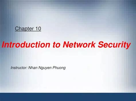 PPT Chapter 10 Introduction To Network Security PowerPoint Presentation ID 4528984