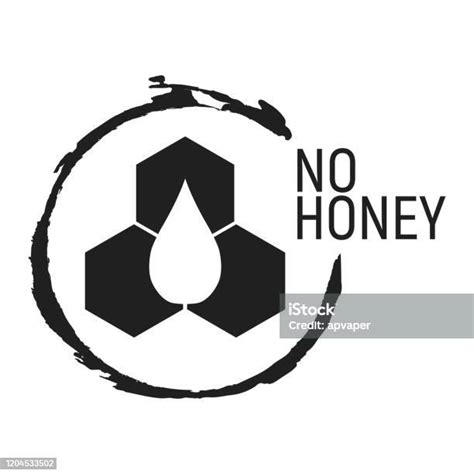 아니 꿀 알레르기 항원 식품 Gmo 무료 제품 아이콘 및 로고 편협과 알레르기 음식 개념 검은 색과 간단한 벡터 일러스트레이션과 고립 된 예술 개념에 대한 스톡 벡터 아트